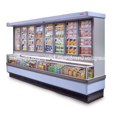 中国 大きい容量の商業組合せの島の表示フリーザー冷却装置 販売のため
