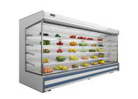 China Commercial Multideck Open Chiller Vertical Beverage Display Refrigerator for sale