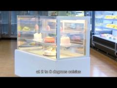 De aangepaste Vierkante Diepvriezer R134a van de Cakevertoning/R404-Koelmiddel 220V 50HZ