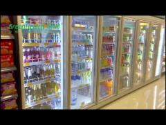 De Commerciële de Drankkoeler van de glasdeur/Diepvriezer van de Supermarktvertoning