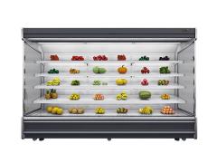 De Supermarktshowcase van Multideck van het nachtgordijn Open Koelere voor Drank en Yoghurt