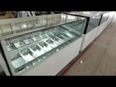 Ice cream display freezer gelato showcase