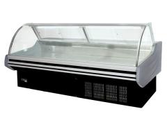 Commercial Servir au comptoir Délicieuse vitrine réfrigérateur Aliments froids Viande fraîche Vitrine congélateur