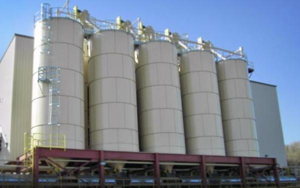 30 Meter Food Storage Silos Conical Galvanized Grain Silo Material Handling