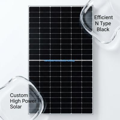 China Custom Made Monocrystalline Solar Panels 400-500W with 22% Efficiency and Half-Cut Cell Design for sale