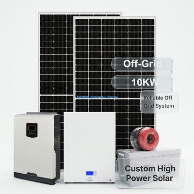 China 10Kw Monocrystalline Silicon Solar Panel System with IP65 Weather Resistance for Home Solar Battery Storage for sale