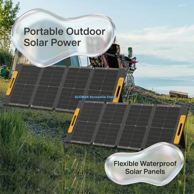 China IP68 Waterproof 100W Max Power Foldable Solar Panel Portable Solar Charger for Phone and iPad for sale