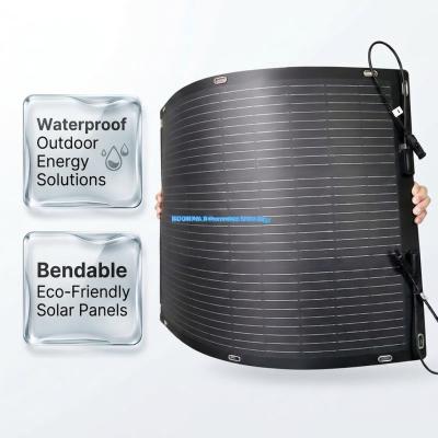 China Lightweight 100W Flexible ETFE Solar Panel for RV Travel and Outdoor Adventures for sale