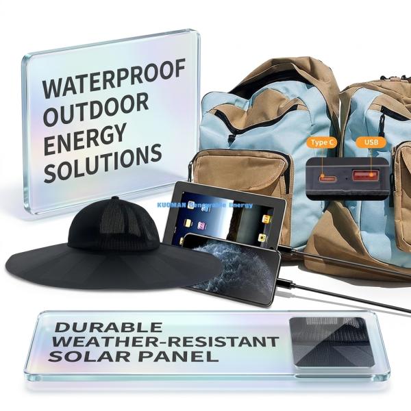 Quality Folding Portable Solar Cap with 22% Efficiency and 13W Power - Rechargeable Solar Hat with USB-A and Type-C Output for sale