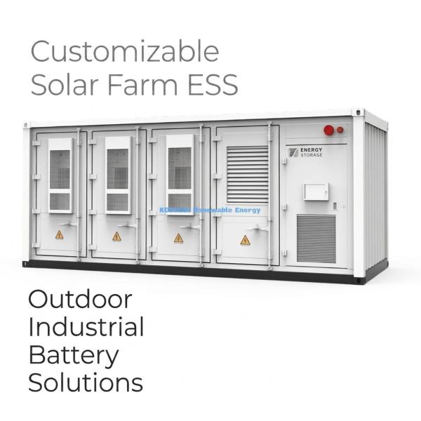 Quality 215KWh Commercial ESS with LiFePO4 Battery and 10,000 Cycles for Industrial Energy Storage for sale