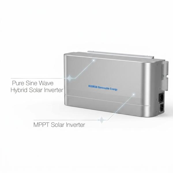 Quality Reliable 11KW Hybrid Solar Inverter with Pure Sine Wave Output and Dual MPPT for Backup Power for sale