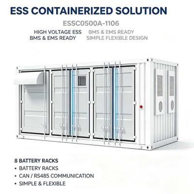 China 500kW 1.106MWh IP54 Container Energy Storage System | Outdoor Integrated ESS for Solar & Grid Storage for sale