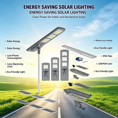 China 3000K-6000K CCT Solar Street Light 30W All-in-One Waterproof Solar Lamp for Outdoor Projects for sale