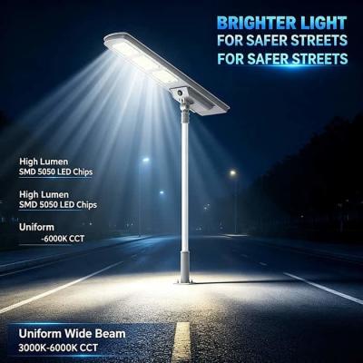 China Energy Saving All In One Solar Street Light 40W SMD5050 LED Solar Lamp No Electricity Cost for sale