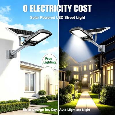 China Long Lasting Solar Street Light 26000mAh Large Battery Cloudy Days Working Lamp for sale