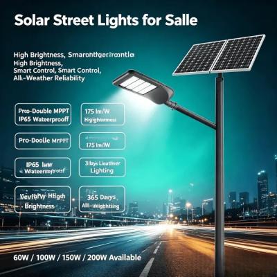China Industrial Park Solar Street Light Parking Lot Outdoor LED Solar Lamp for sale