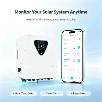 China Off Grid Tie 6000W Solar Hybrid Inverter Battery Charger For Home Solar System for sale