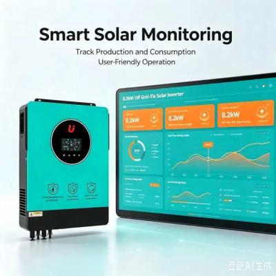 China 8.2kW 48V Hybrid Solar Inverter Grid-Tied & Off-Grid Home Solar Power System for sale