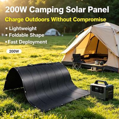 China 200W Thin Flexible Solar Panel, Waterproof MC4 Connector Bend‑able Solar Power for Camper & Houseboat for sale