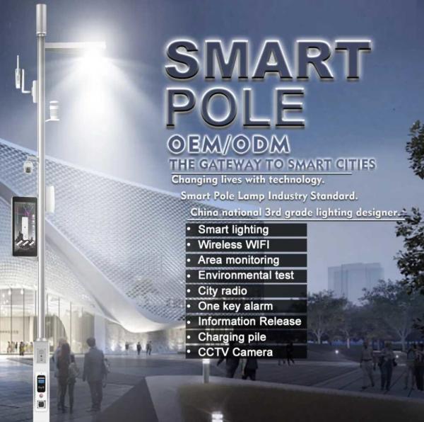 Quality Industrial‑Grade Smart City Pole, Intelligent Multi‑Function Street Light with for sale