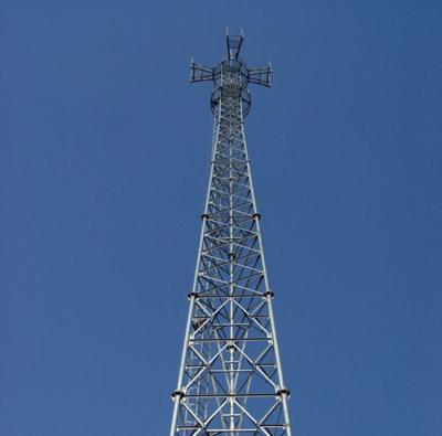 China Galvanised steel mast Galvanized 25m lattice tower tubular telecom tower for sale