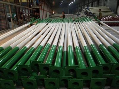 Cina La posta all'aperto galvanizzata d'acciaio della lampada del metallo di Q235B ha annunciato l'iluminazione pubblica palo conica in vendita