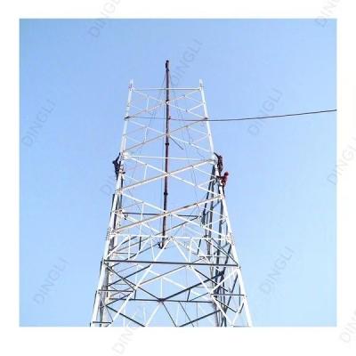 Cina 60m galvanizzati inclinano le gambe autosufficienti d'acciaio della torre 3 delle Telecomunicazioni tubolari in vendita