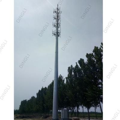 China As telecomunicações Monopole elevam-se torre móvel de aço das telecomunicações do local da pilha de Polo do preço autossuficiente à venda