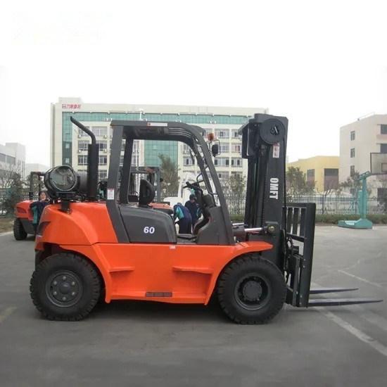 6ton LPG Forklift with Cabin GM4.3 Engine