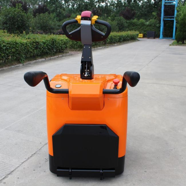2.0ton 2.0 T Stand-on Type Electric Powered Pallet Truck Full Electric Pallet Truck with DC Motor Battery Operated