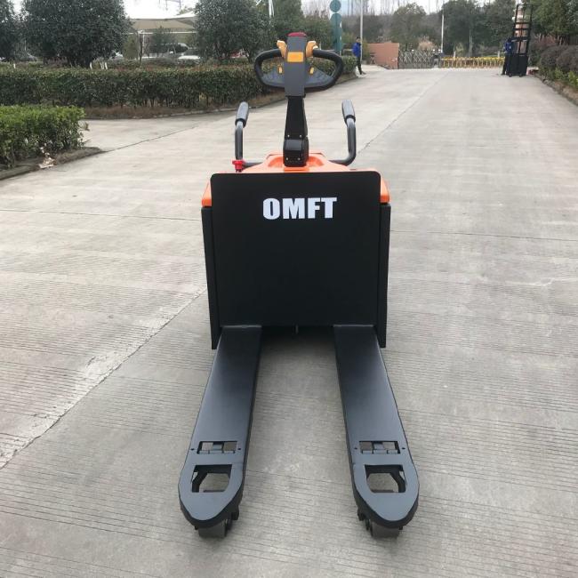 2 T 2ton 2000kg Stand-on Type Full Electric Powered Pallet Truck Electric Pallet Truck Battery Operated with Acid Battery