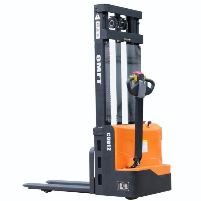 China Manufacturer 1.2 Ton 1.2ton Smart Electric Pallet Stacker Full Electric Pallet Stacker Battery Operated