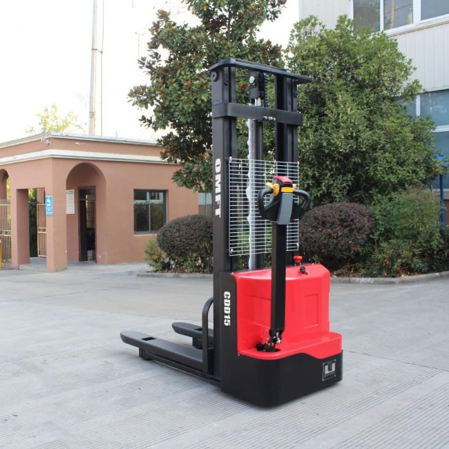 1.2t Brand New 1.2 Ton Hydraulic Electric Stacker Full Electric Battery Operated Pallet Stacker Jack for Sale