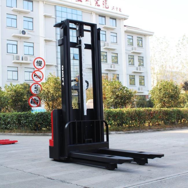 Electric Power Pallet Stacker Walkie Type Full Electric Pallet Stacker Battery Operated 1.5 T 1.5 Ton for Very Narrow Aisle