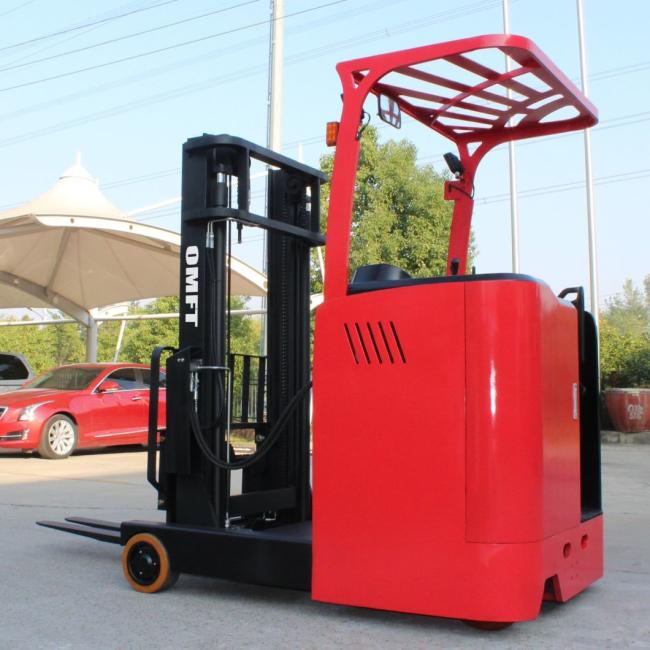 2.0 Ton 2000 Kg Cqd20 48V EPS Stand-on Seated Full Electric Battery Operated Reach Stacker Truck Ce ISO