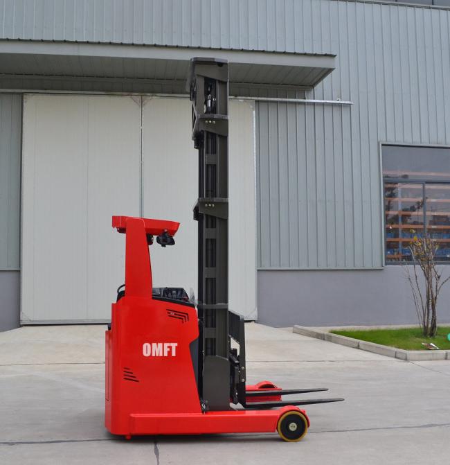 Flexible Economic Mini High Mast Electric Forklift Sit-Down Reach Truck 1.6ton 2ton
