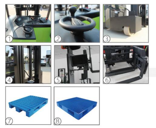 1.5 Ton Narrow Aisle 3 Way Vna Electric Pallet Stacker Forklift up to 7 Meters High Vna Forklift