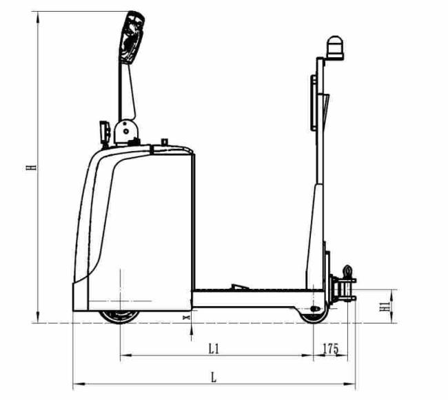 3 Ton 6ton Stand Type Electric Tow Tug Tractor with High Quality