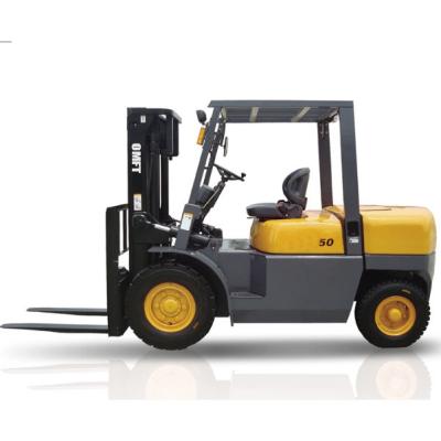 Cina Ce Autorizzato carrello elevatore diesel da 5 tonnellate con motore Mitsubishi e pneumatici in gomma di acciaio in vendita