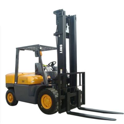 Cina Ce Autorizzato carrello elevatore diesel da 5 tonnellate con motore Mitsubishi e pneumatici in gomma di acciaio in vendita
