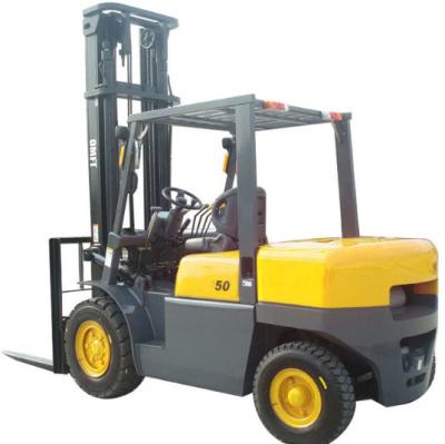 Cina Ce Autorizzato carrello elevatore diesel da 5 tonnellate con motore Mitsubishi e pneumatici in gomma di acciaio in vendita
