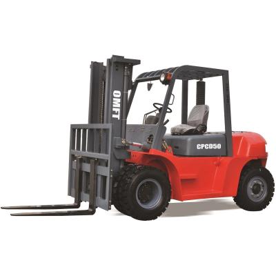 China CPCD50 de 5 toneladas com altura de elevação de 4,5 m e raio de rotação de 3250 mm à venda