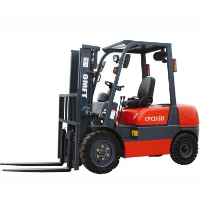 China 2120 mm Min. Largura do canal de ângulo reto 3 toneladas em empilhadeira diesel com transmissão automática à venda