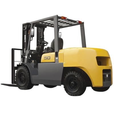 China 5 toneladas Mitsubishi Isuzu motor caminhão de empilhadeira com Triplex Full Free Mast e pneus sólidos à venda