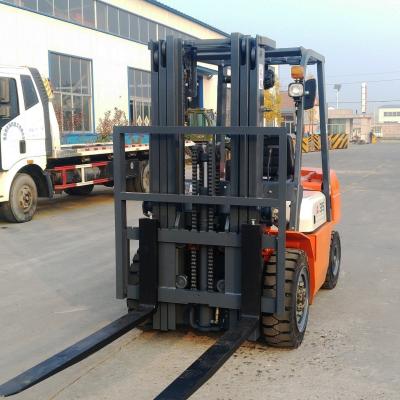 China 6m 6000mm mast Triplex staal en rubber 3,5 T diesel vorklift met vrije lift Te koop