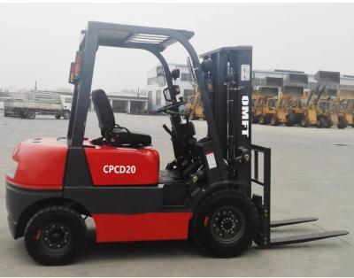 China 2010 mm Min. Breedte van rechthoekige kanaal vorkheftruck met C240 Isuzu dieselmotor Te koop