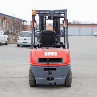 China Vorkheftruck met Mitsubishi-motor 3 ton Blauwe kleur Hydraulische Diesel Vorkheftruck Leveranciers Te koop