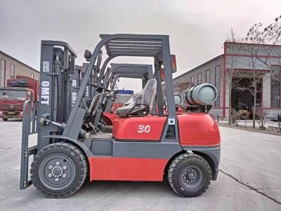China 3 ton 3t tegenbalanserde kussensband benzine en LPG dubbele brandstof vorkheftruck Toyota 7 model Ce ISO Te koop