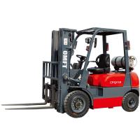 China Forklift Trucks with Side Shift Solid Tyre Toyota Technical Petrol LPG Fork 1070mm for sale