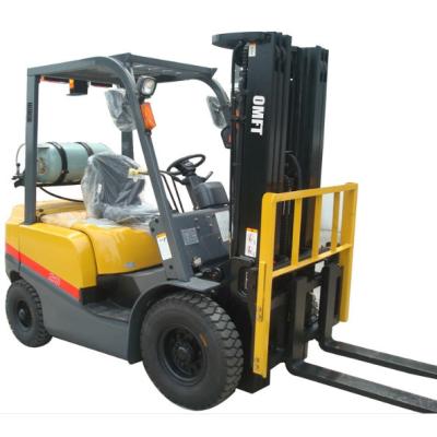 China Omft CPQY20 2ton LPG/Gas Forklift with Steel and Rubber Tires within Your Budget for sale